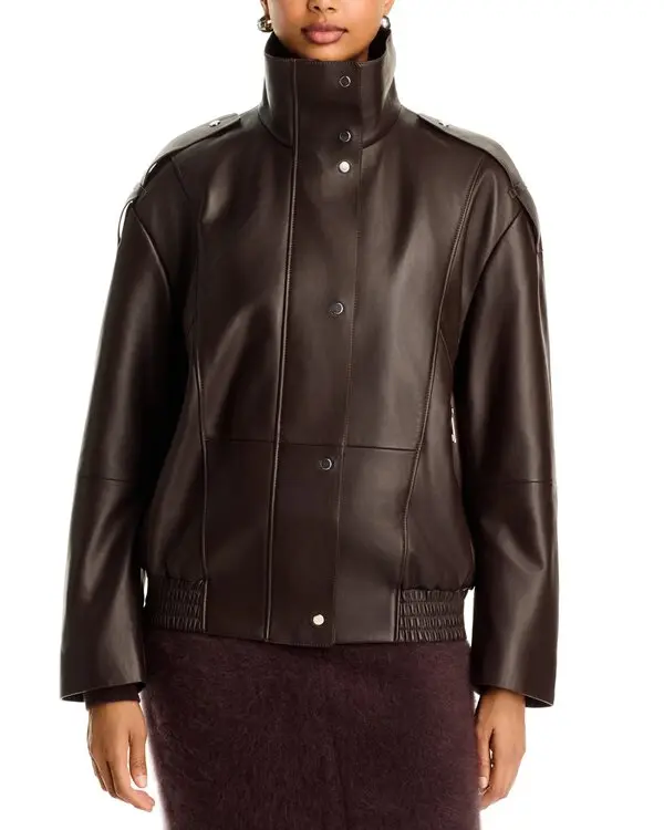 Hugo Boss Savani Leather Aviator Jacket Exclusive