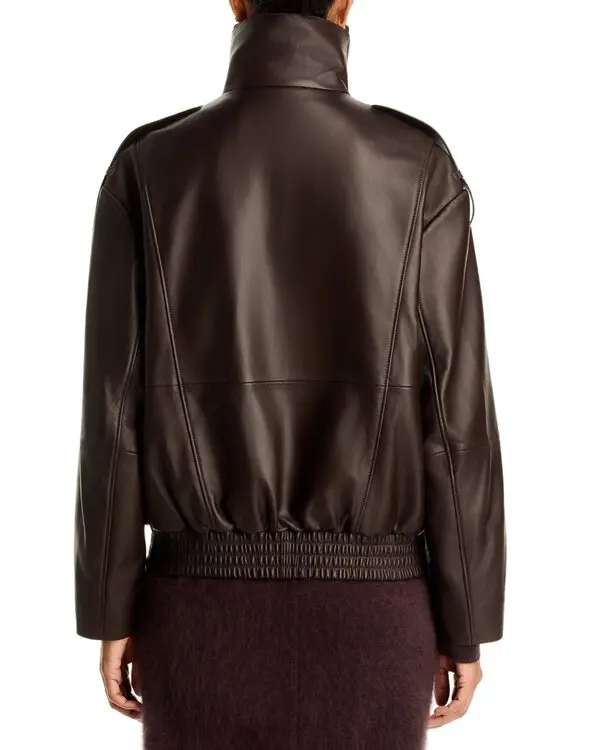 Hugo Boss Savani Leather Aviator Jacket Exclusive