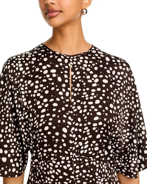 Hugo Boss Donazati Flutter Sleeve Midi Dress Exclusive