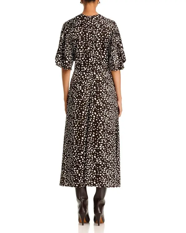 Hugo Boss Donazati Flutter Sleeve Midi Dress Exclusive