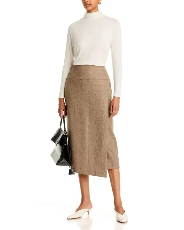 Hugo Boss Vornara Faux Wrap Midi Pencil Skirt Exclusive