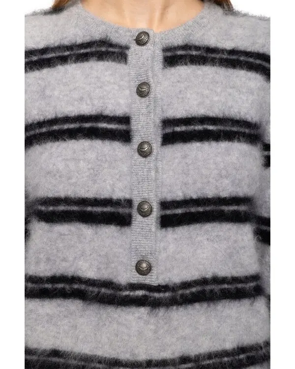 Zadig&Voltaire Mandala Cashmere Henley Sweater