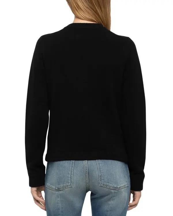 Zadig&Voltaire Cashmere Marcya Star Button Cardigan
