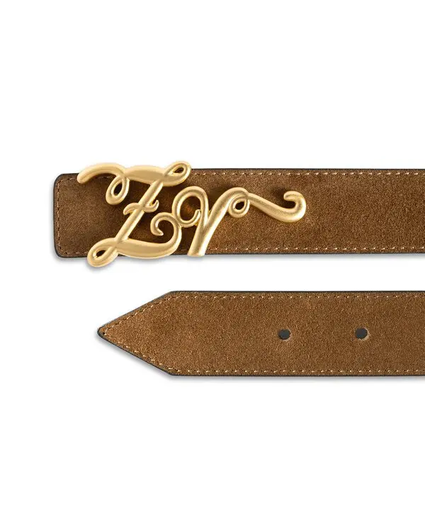 Zadig&Voltaire Zv Monogram Reversible Leather Belt