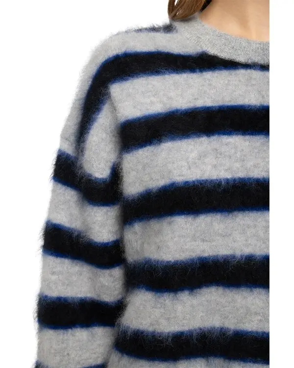 Zadig&Voltaire Markuz Ws Stripes Cashmere Dropped Shoulder Sweater