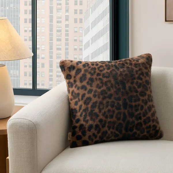 UGG Everett Faux Fur Pillow, 20 X 20 - Leopard