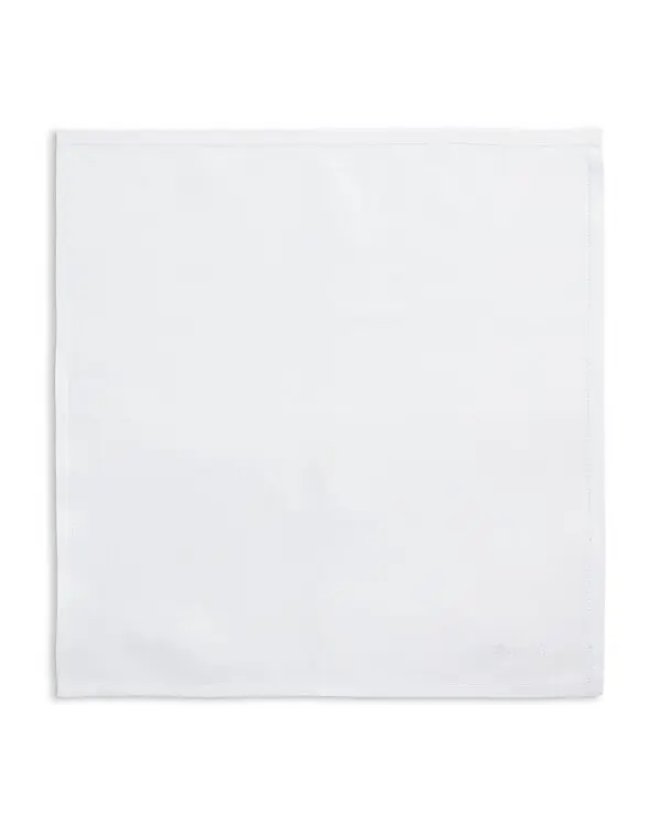 Ralph Lauren Purple Label Linen Pocket Square - White