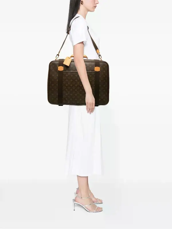 LOUIS VUITTON 1998 Monogram Satellite 53 Travel Bag - Brown
