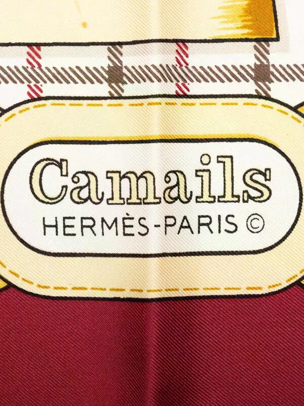 Hermès 20th Century Camails Silk Scarf Scarves
