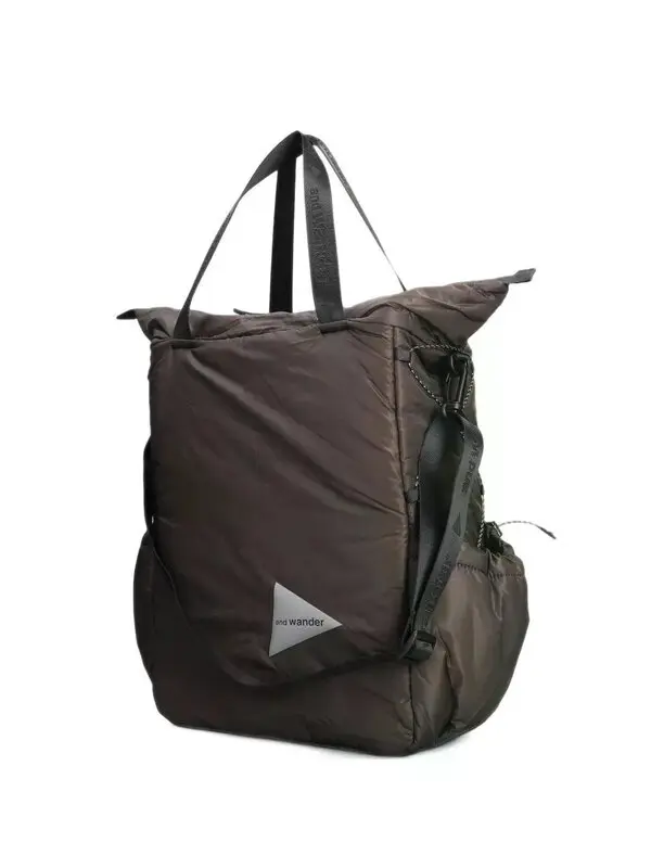 AND WANDER Logo-print Tote Bag