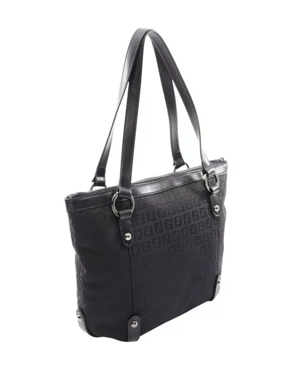 Fendi 2000-2010 Zucchino Canvas Shoulder Bag