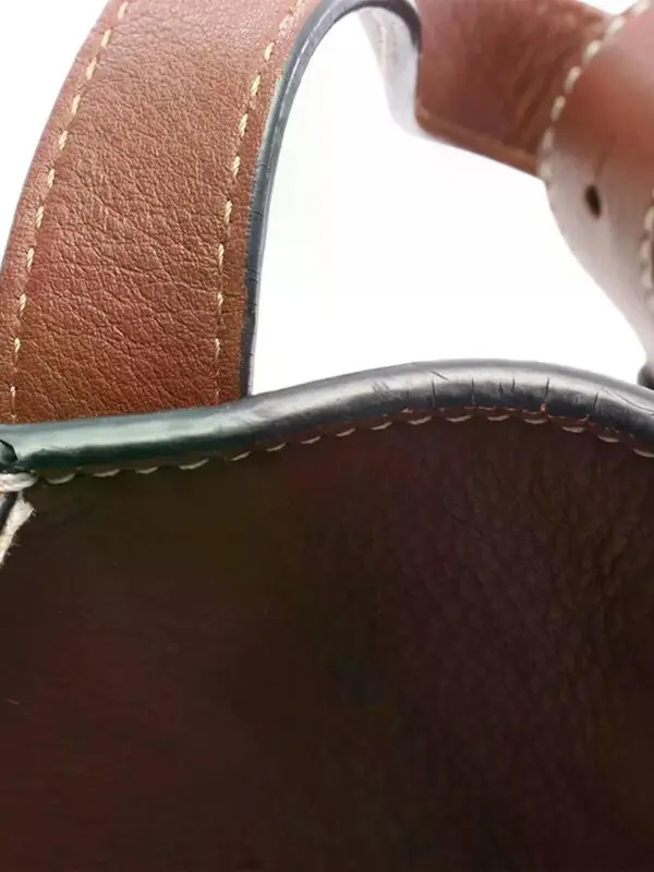 Loewe 2015-2026 Small Bicolor Leather Hammock Satchel - Brown