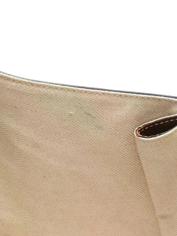 Loewe 2015-2026 Small Bicolor Leather Hammock Satchel - Brown