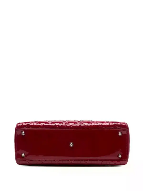 Dior 2014 Large Patent Cannage Lady Satchel