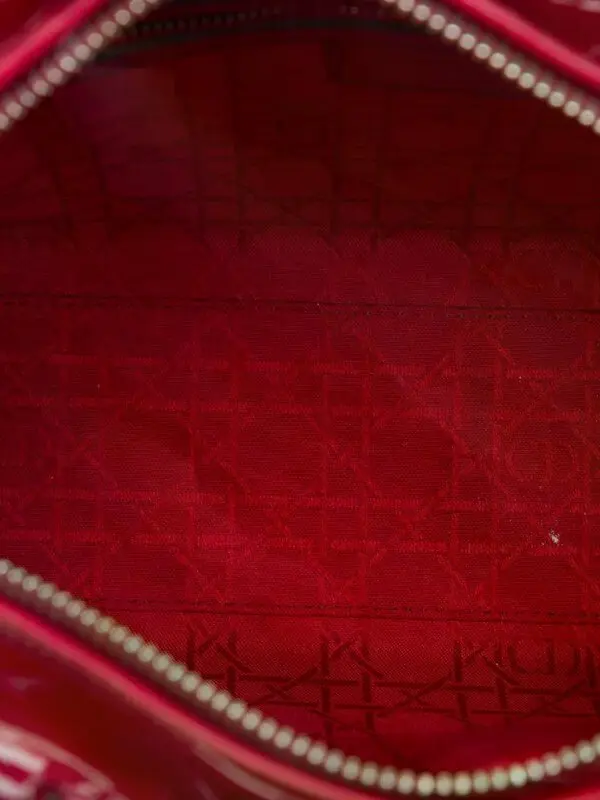Dior 2014 Large Patent Cannage Lady Satchel