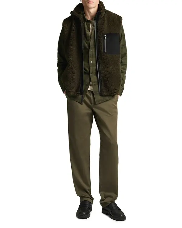 Vince Faux Sherpa Zip Vest