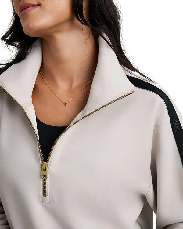 RHONE Dreamglow Track Stripe Half Zip Sweatshirt