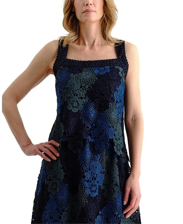 CARTOLINA Hope Ombre Lace Tank - Navy