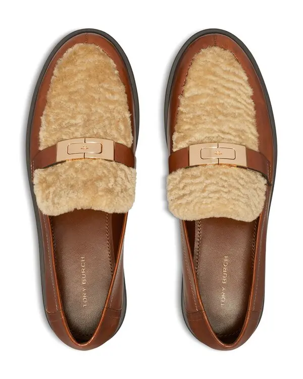 Tory Burch Leelee Shearling Lug Loafers