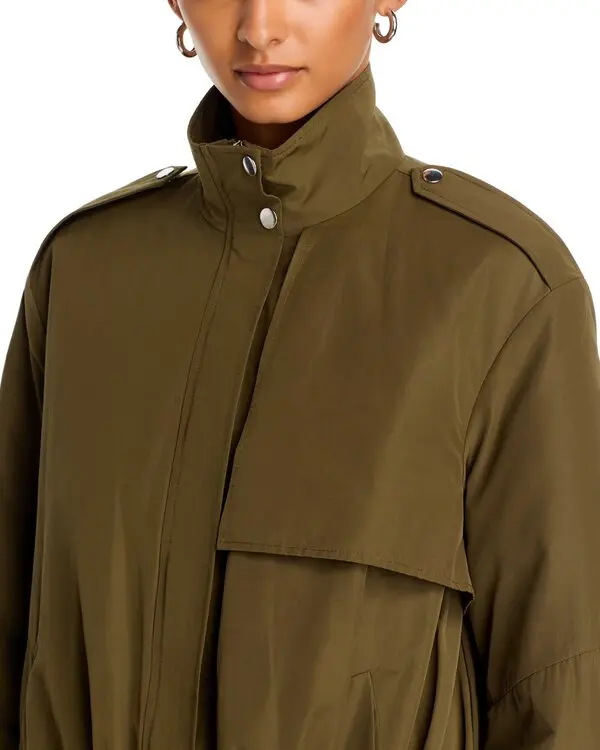 TOCCIN Alyssa Funnel Neck Bomber Jacket