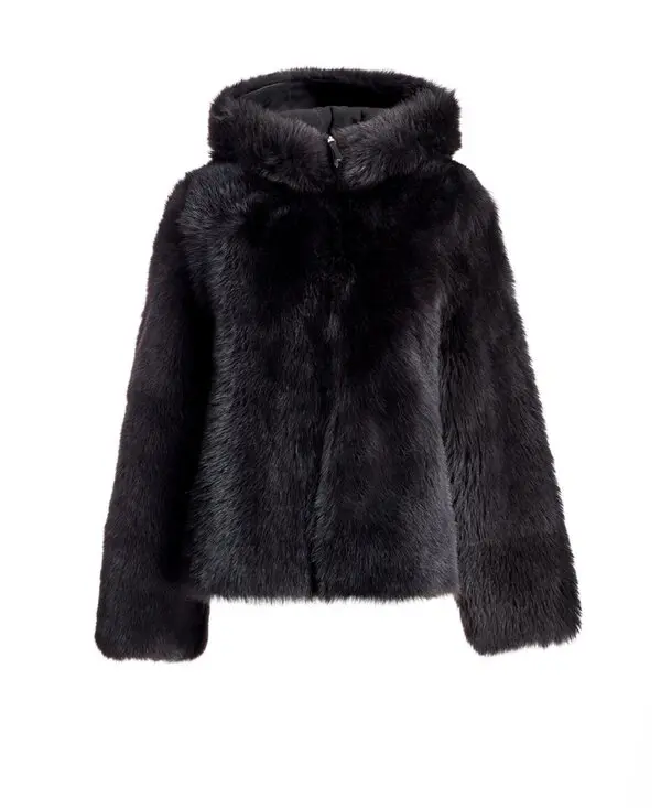 MAXIMILIAN Hooded Toscana Lamb Jacket