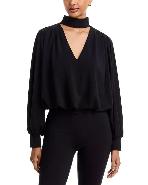 Line & Dot Arabella Choker Top - Black