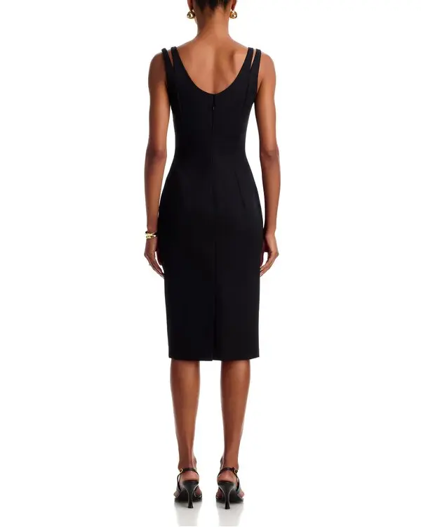 Versace Wool Split Shoulder Dress