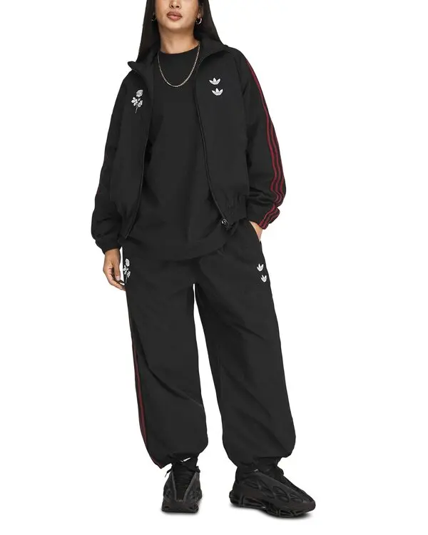 ADIDAS X WILLY CHAVARRIA Rose Logo Woven Stripe Track Jacket