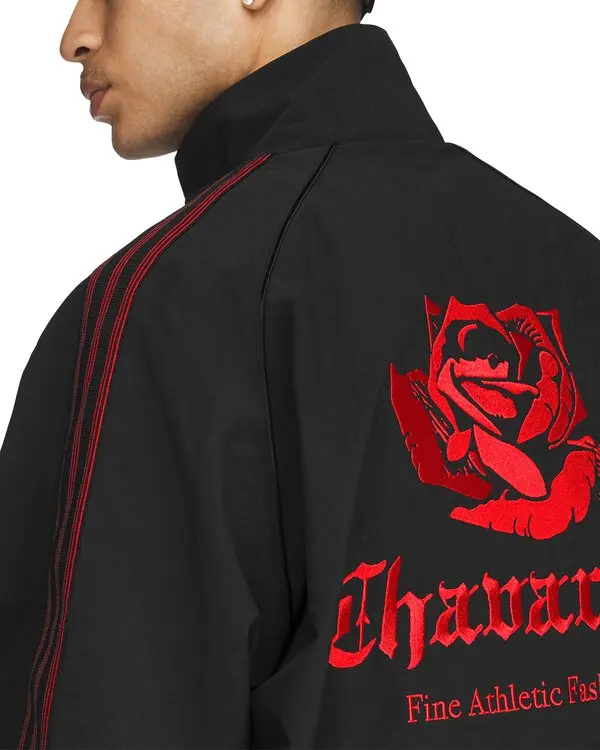 ADIDAS X WILLY CHAVARRIA Rose Logo Woven Stripe Track Jacket