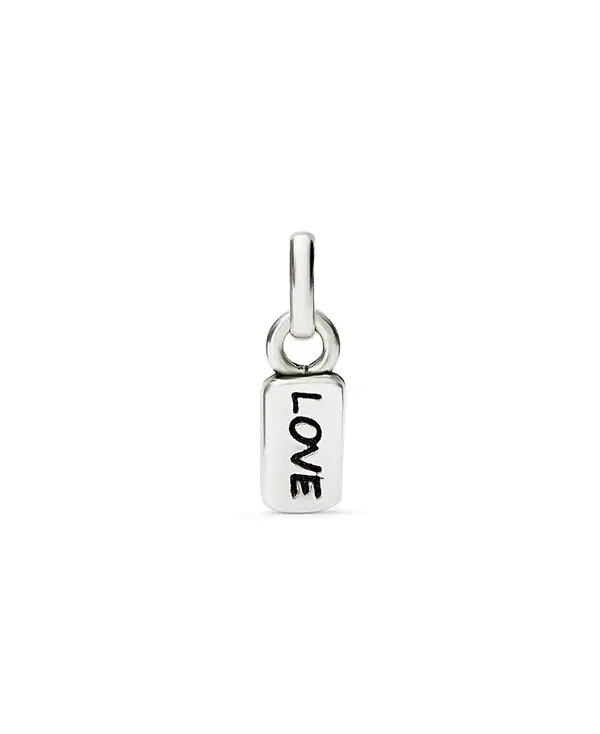 UNODE50 Charm With Word Love - Silver
