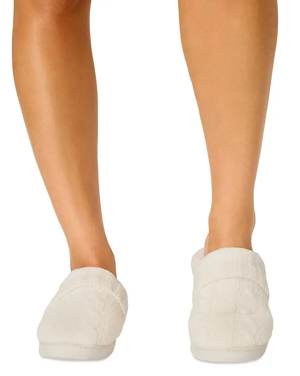 PJ Salvage Cable Knit Slide Slippers