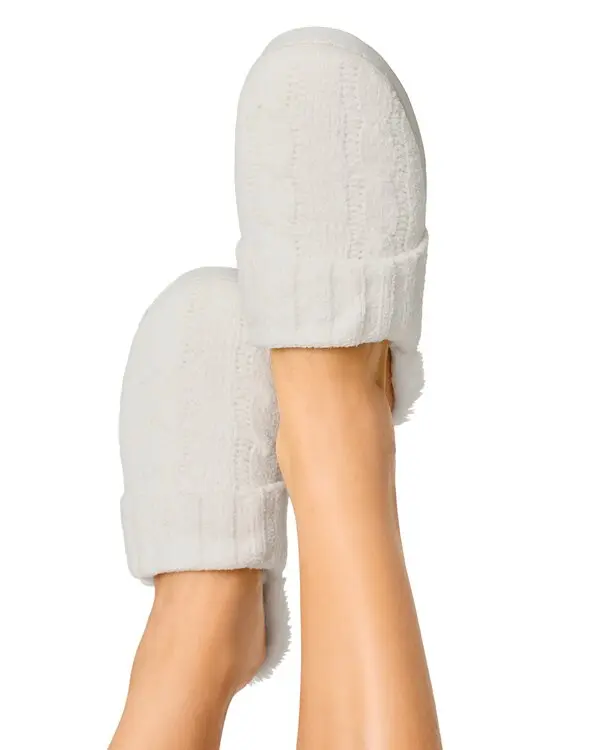 PJ Salvage Cable Knit Slide Slippers