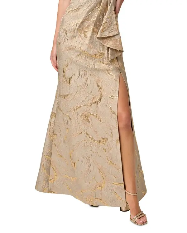 Adrianna Papell Strapless Jacquard Mermaid Gown