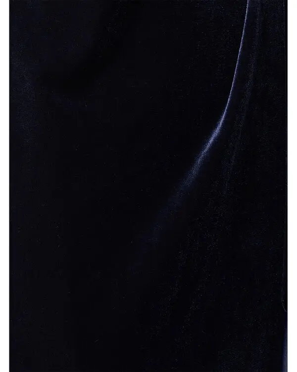 Adrianna Papell Stretch Velvet Cascade Ruffle Gown