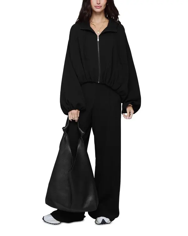 Splendid Jolene Bubble Hem Hooded Jacket