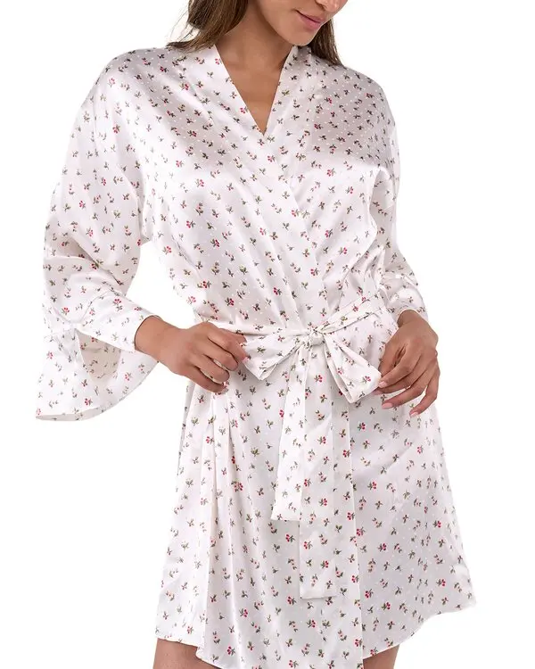Flora Nikrooz Tiana Jacquard Dot Belted Robe