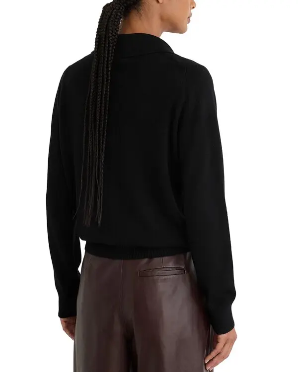 REISS Avery Wool & Cashmere Button Knit Sweater