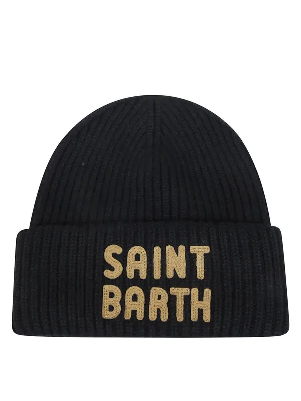 MC2 SAINT BARTH Berry Mini Beret Hat - Nero