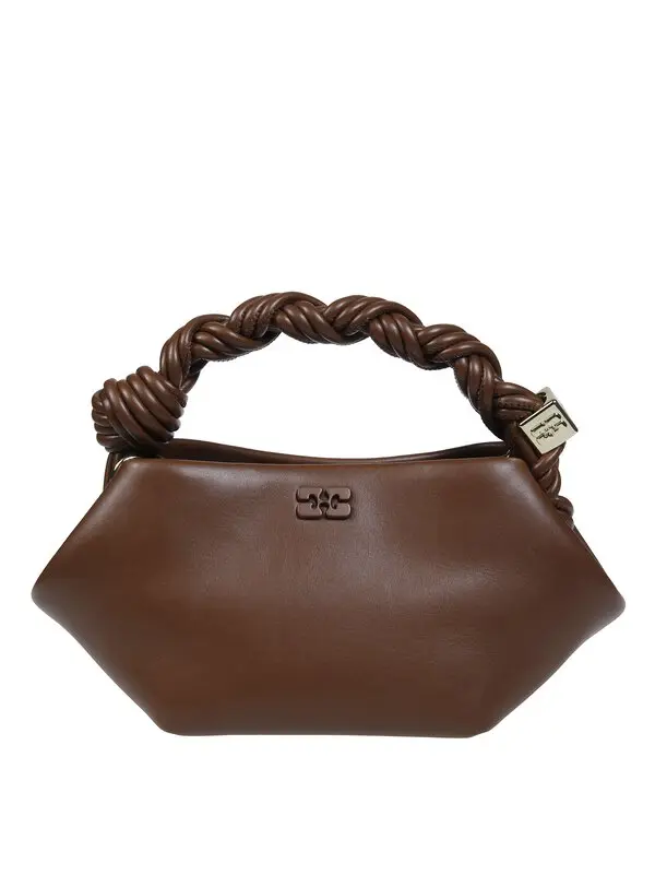 GANNI Mini Butter Handbag - Marrone