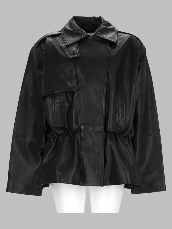 ROTATE BY BIRGER CHRISTENSEN Lambskin Leather Mini Jacket