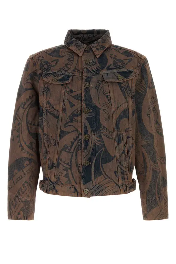 VIVIENNE WESTWOOD Denim Stormrider Jacket - Printed