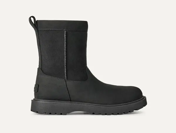 UGG Birch Boot Ii Mini Leather Shearling-look Boot - Black