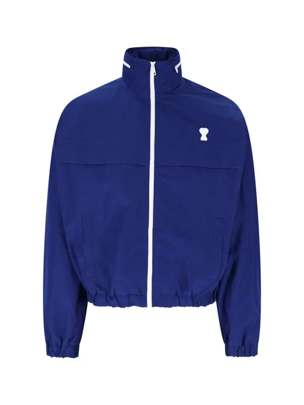 AMI Paris Zip-up Track Jacket - Blue