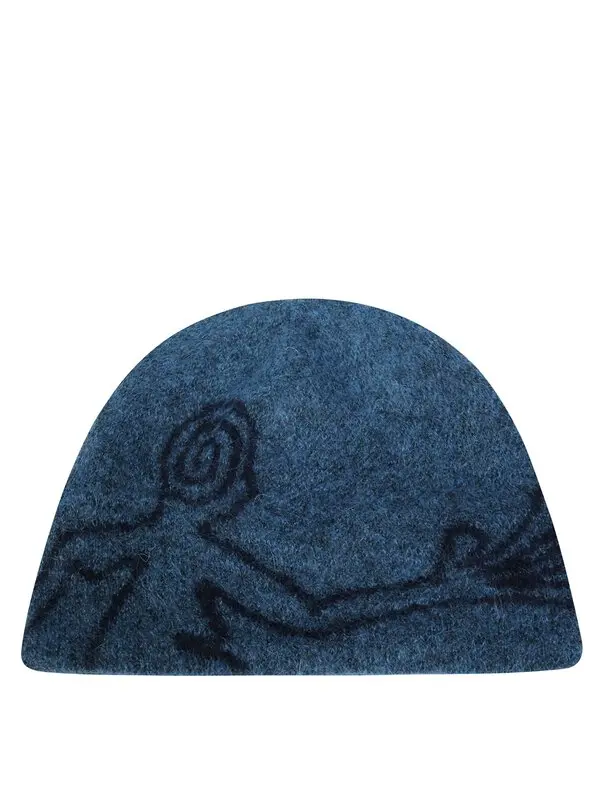 HIKING PATROL Mohair Mixed Beanie - Blu