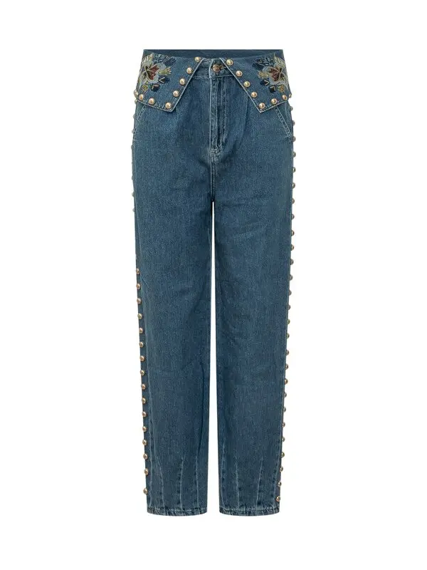 Farm Rio Balloon Jeans - Denim