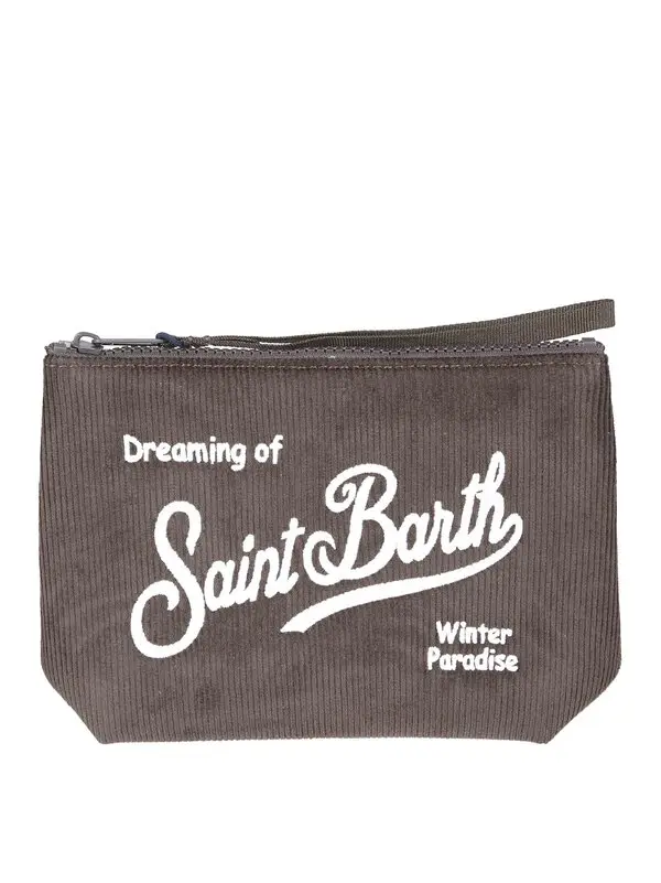 MC2 SAINT BARTH Mini Corduroy Pochette With Micro Details - Multicolor