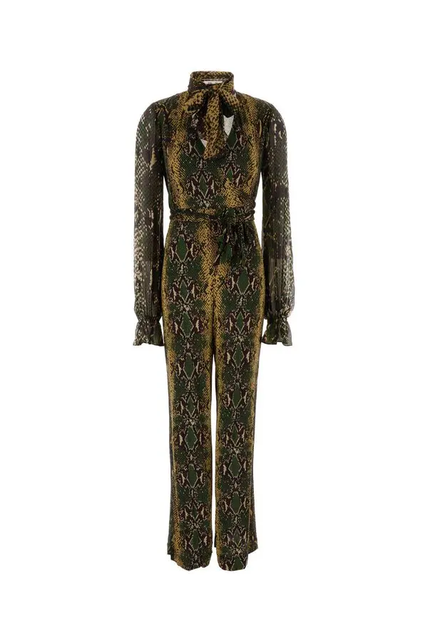 Diane Von Furstenberg T-shirt Lucia Jumpsuit - Printed
