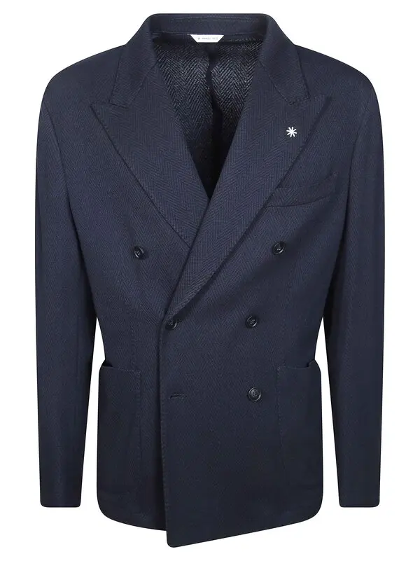 MANUEL RITZ Herringbone Texture Jacket