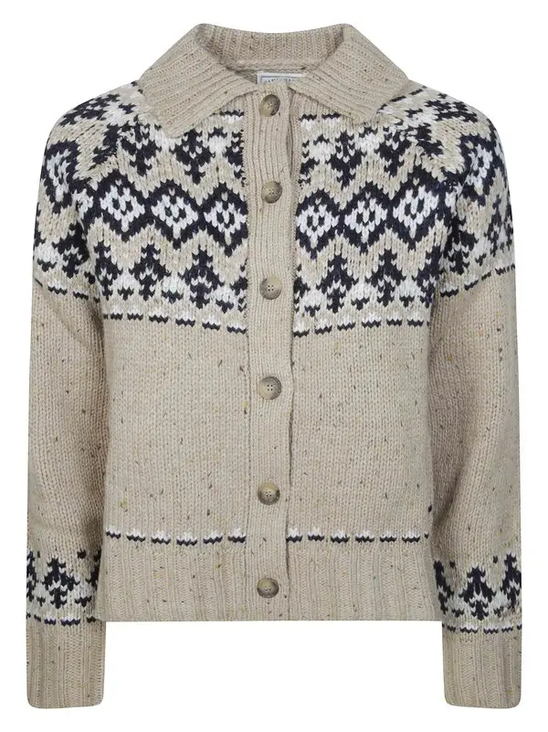 MC2 SAINT BARTH Roundneck Donegal Cardigan For