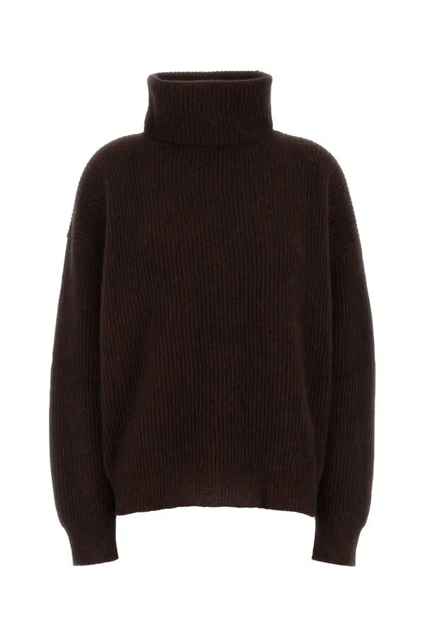 UMA WANG Chocolate Wool Raccoon Sweater - Brown